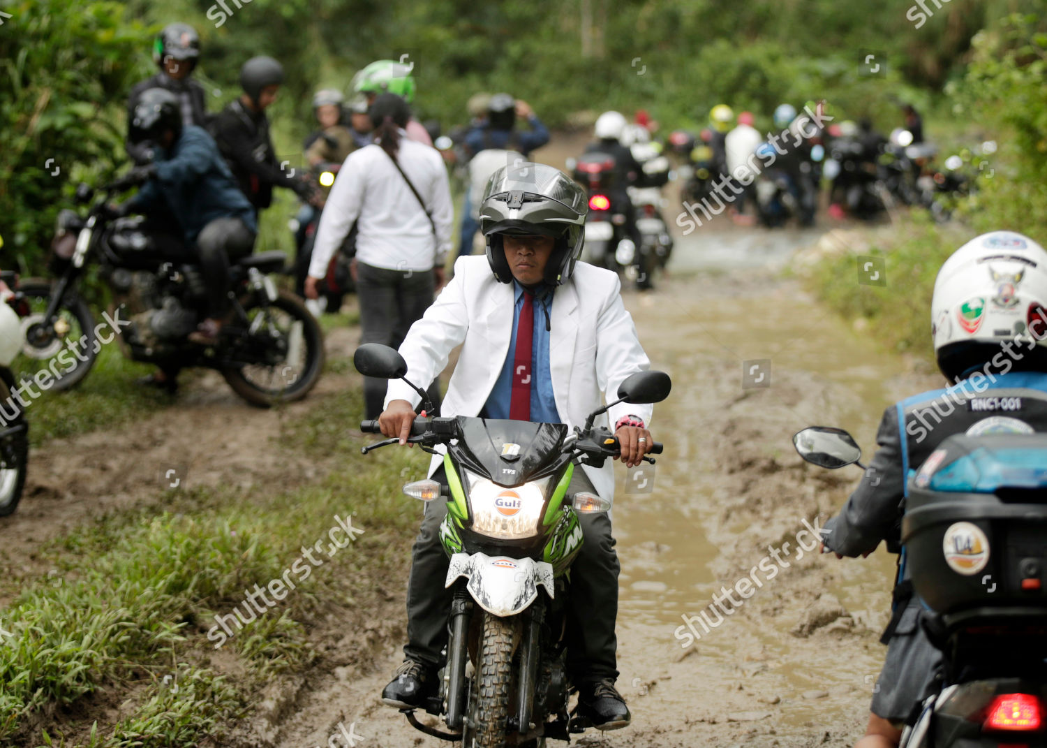 Filipinos Wearing Suit Tie On Their Editorial Stock Photo - Stock Image ...