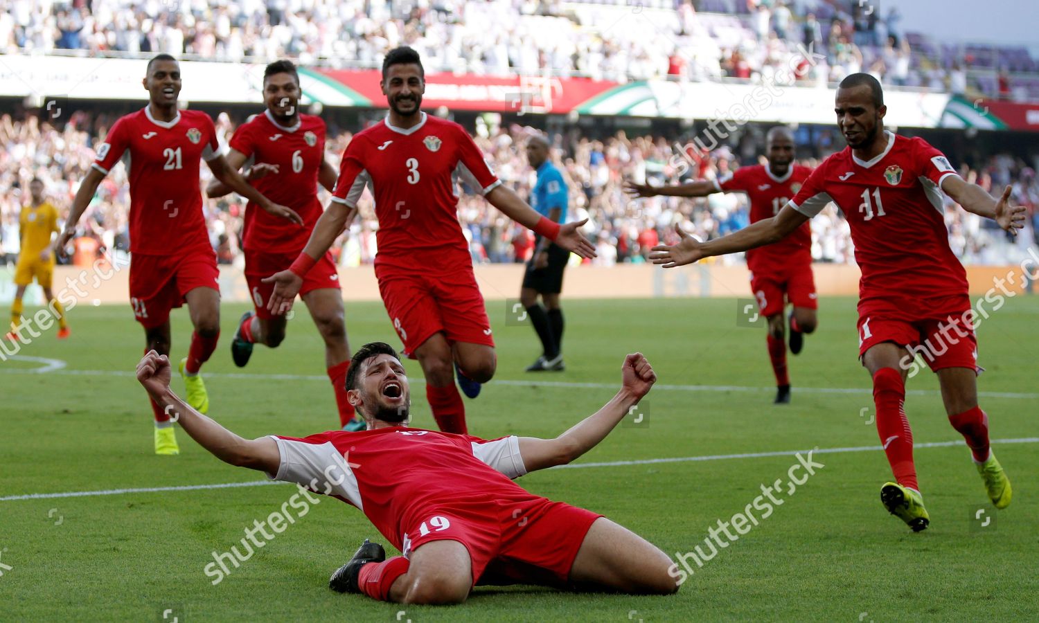 Anas Baniyaseen Front Jordan Celebrates After Editorial Stock Photo ...