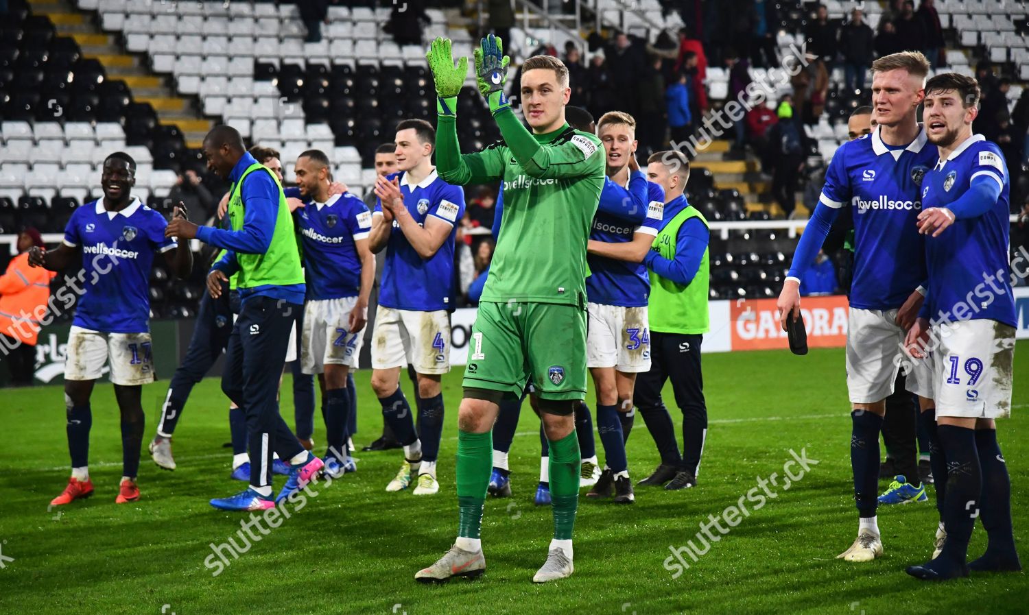 Oldham Players Celebrate Their Famous Win Editorial Stock Photo - Stock ...