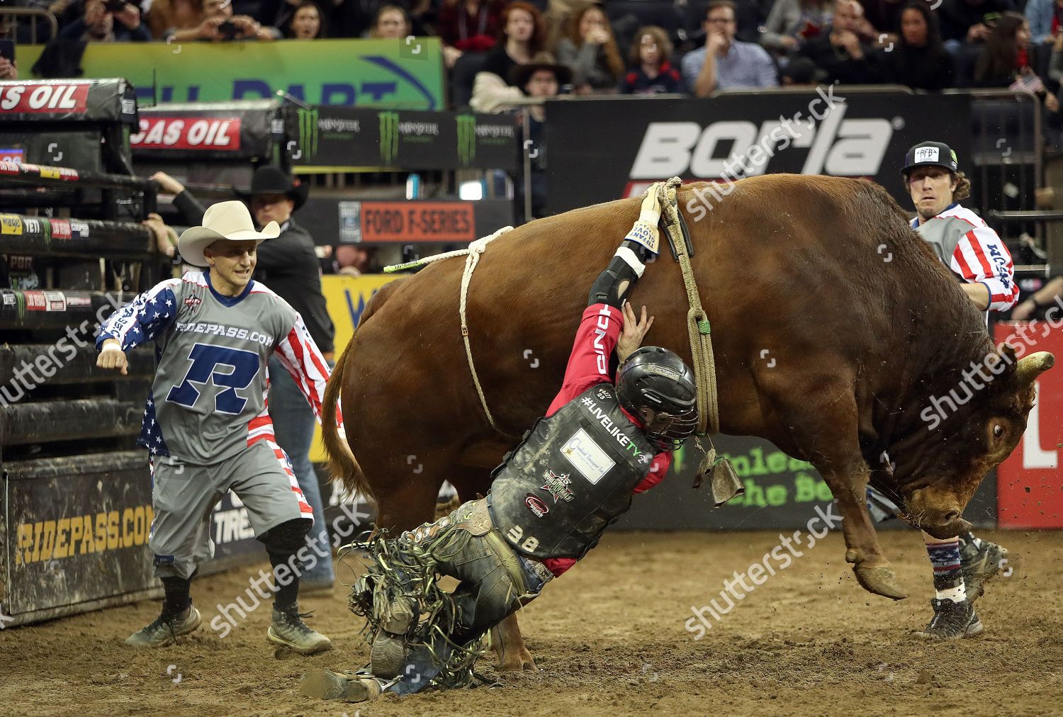 Pbr Bull Fighter Frank Newsom Moves Editorial Stock Photo - Stock Image ...