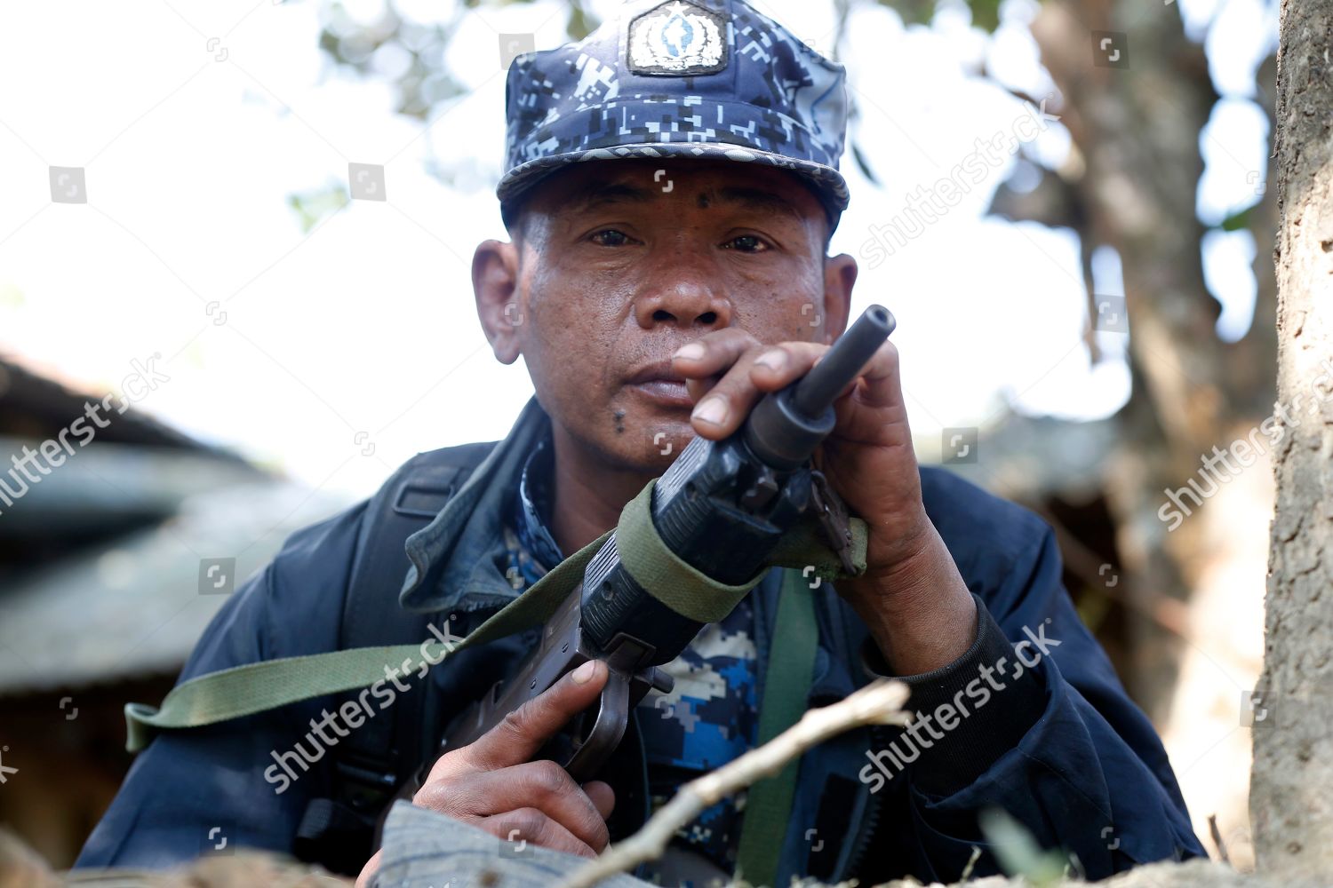 Myanmar Border Guard Police Officer Mans Editorial Stock Photo - Stock ...
