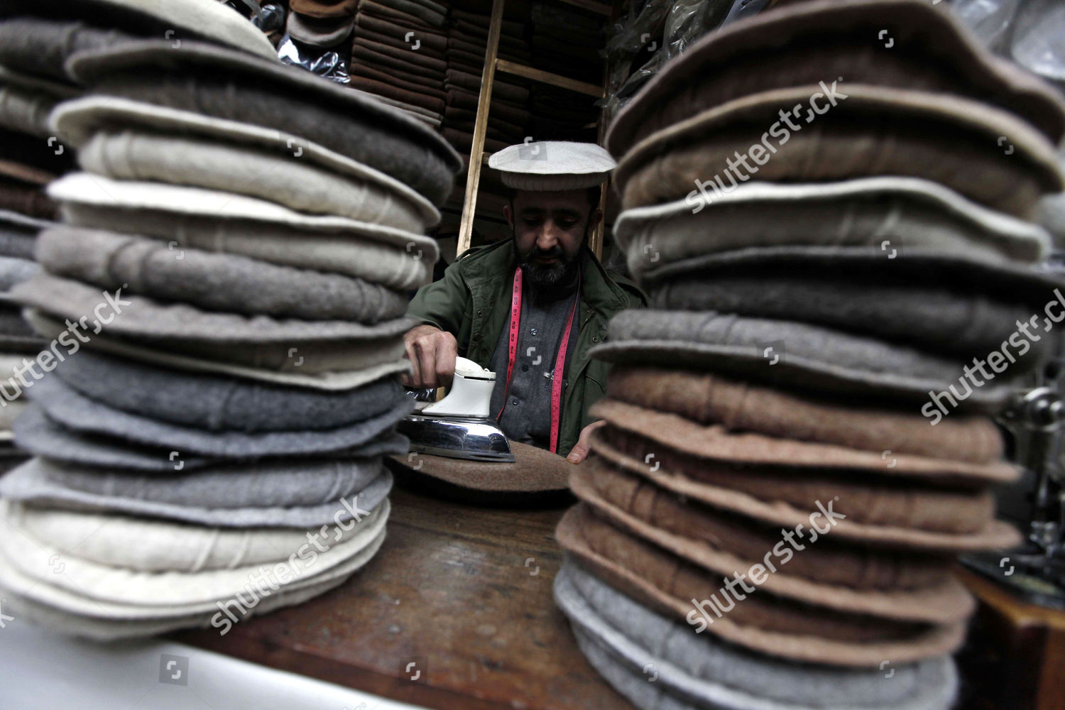 Man Prepares Traditional Chitrali Caps Winter Editorial Stock Photo ...