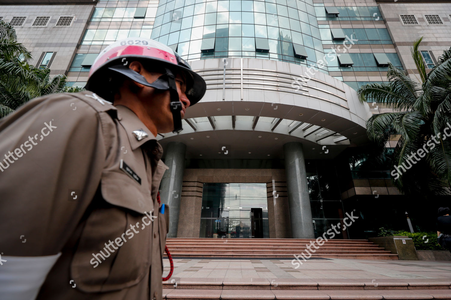 Royal Thai Police Officer Walks Outside Editorial Stock Photo - Stock ...