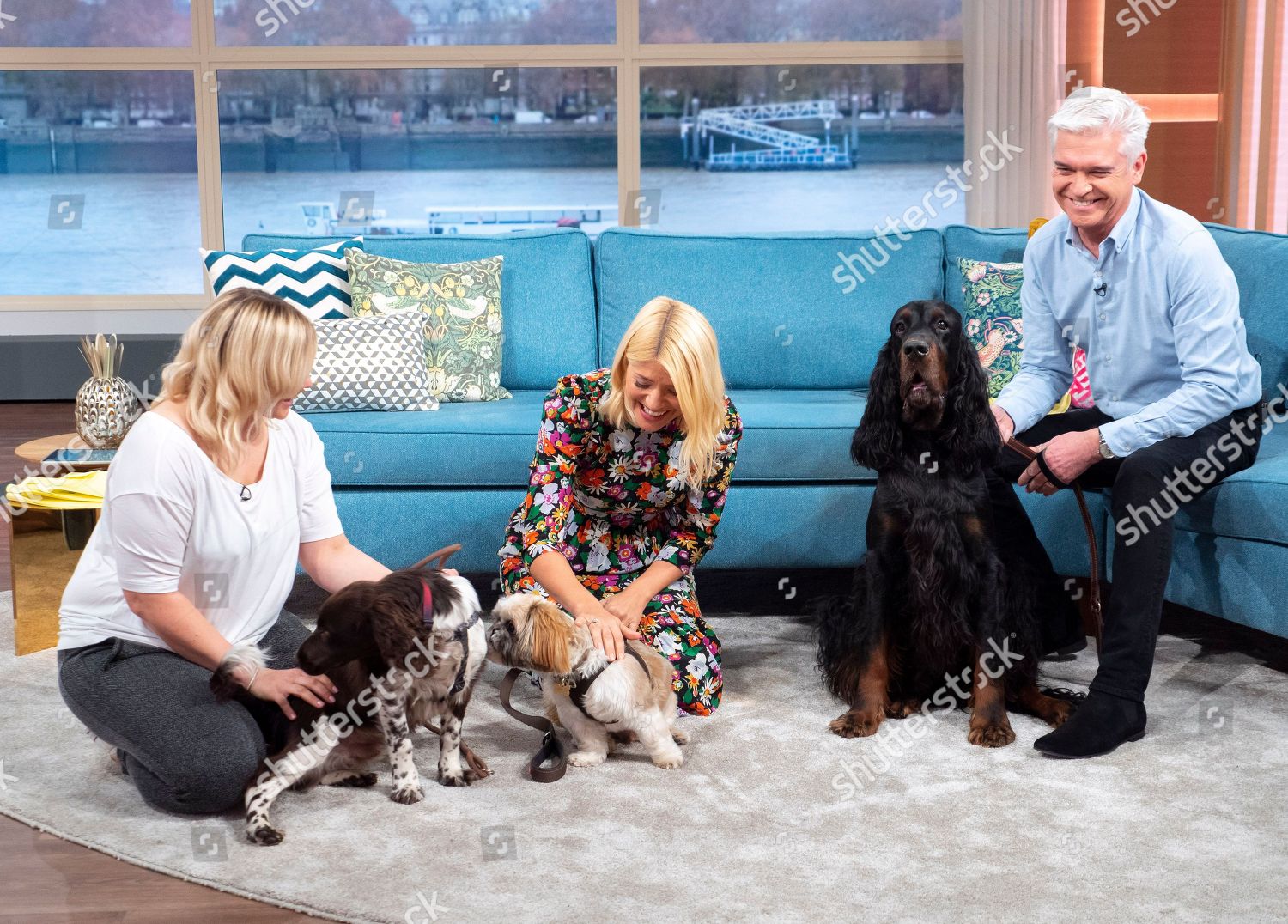 Phillip Schofield Holly Willoughby Lizzie Benge Editorial Stock Photo ...
