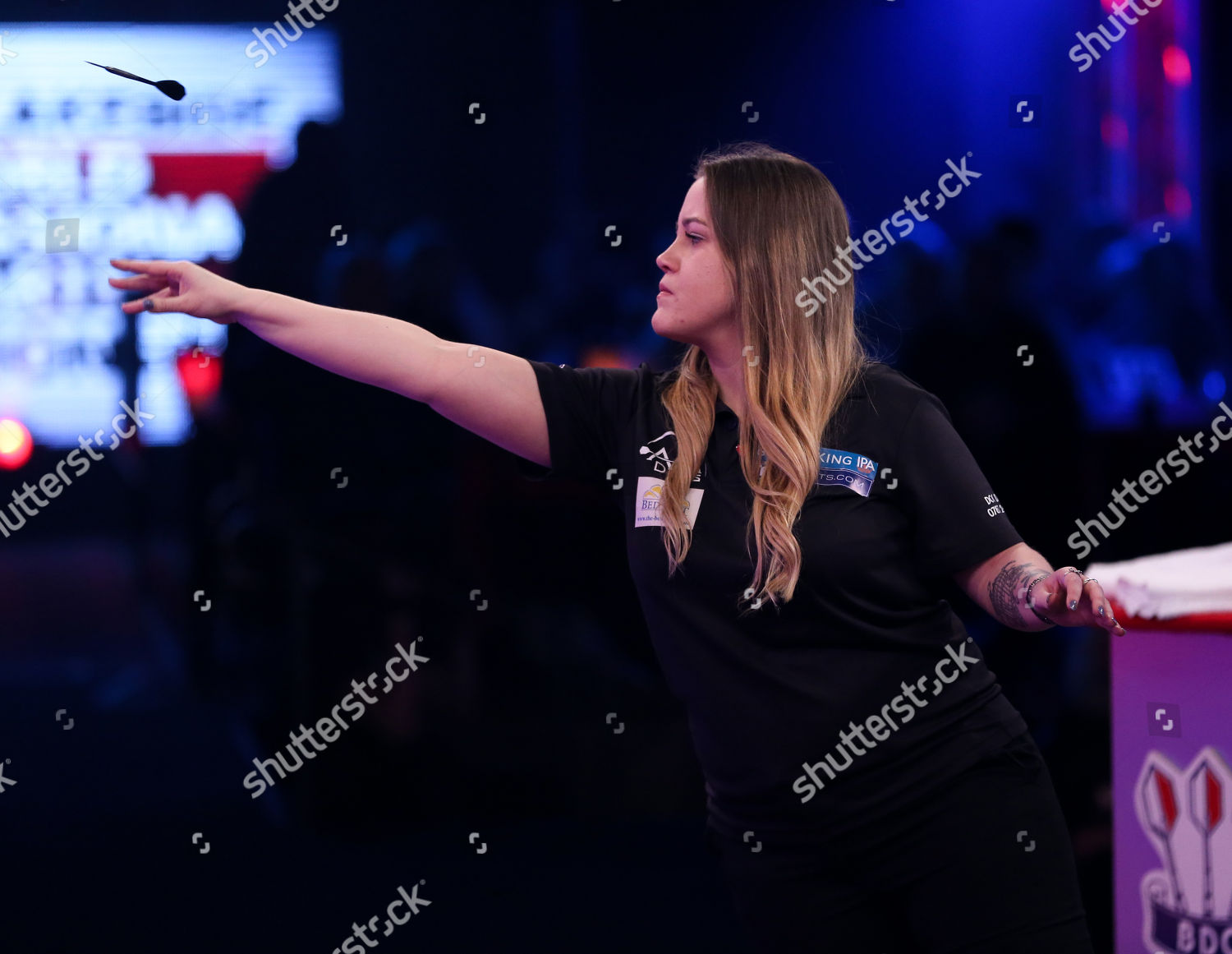 Casey Gallagher During Bdo World Professional Editorial Stock Photo ...