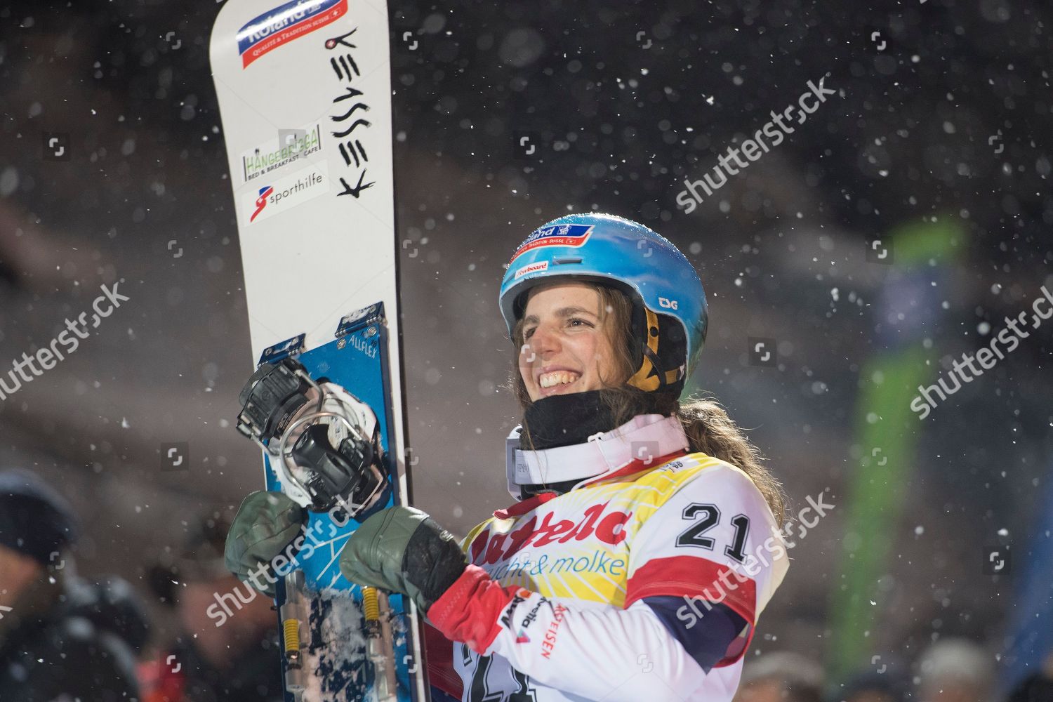 Patrizia Kummer Switzerland Smiles On Finish Editorial Stock Photo ...