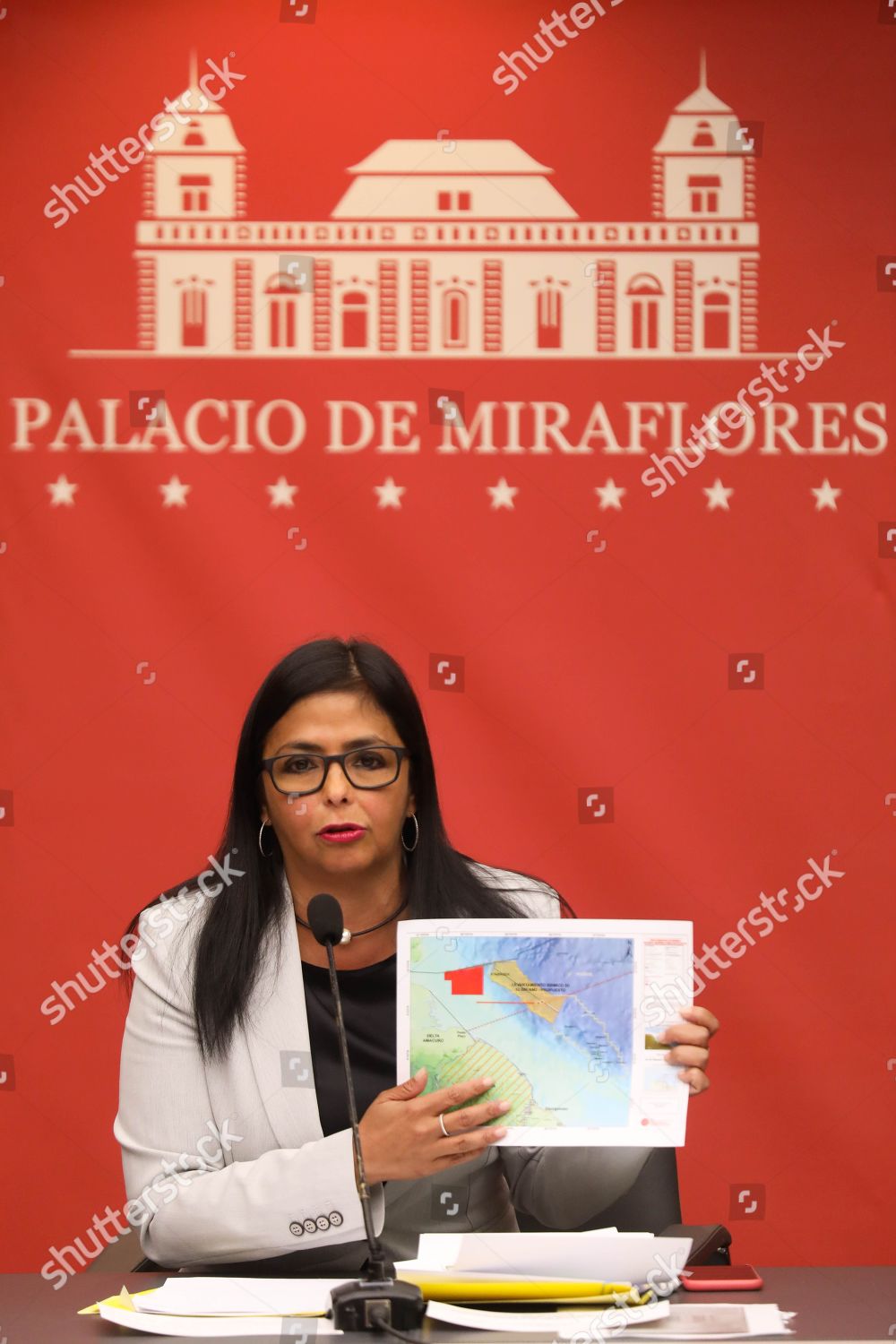 Delcy Rodriguez Executive Vice President Venezuela Editorial Stock ...