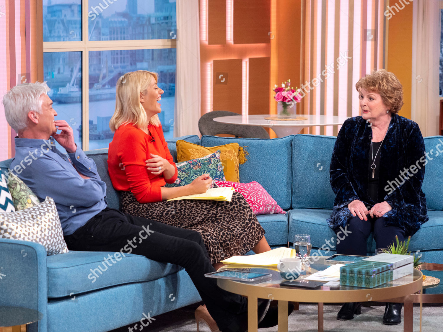 Phillip Schofield Holly Willoughby Brenda Blethyn Editorial Stock Photo ...