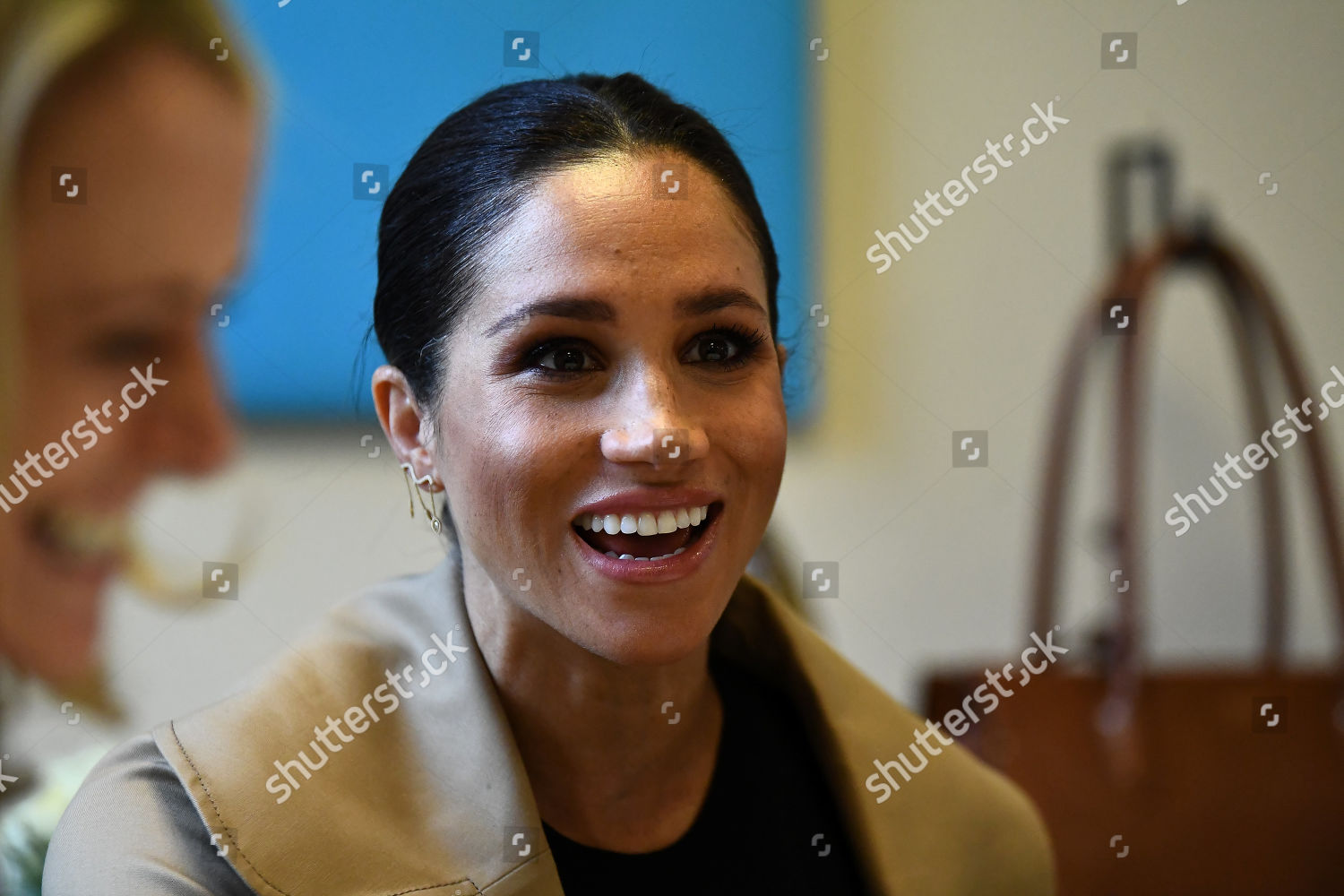 Meghan Duchess Sussex Smiles During Her Editorial Stock Photo - Stock ...