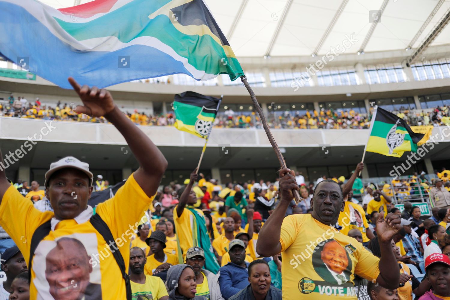 African National Congress Anc Supporters Attend Editorial Stock Photo ...