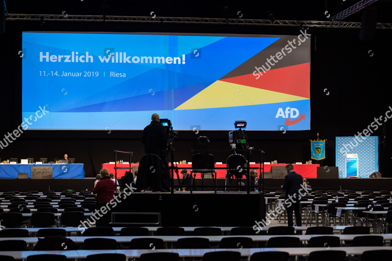 View Stage During European Election Convention Editorial Stock Photo ...
