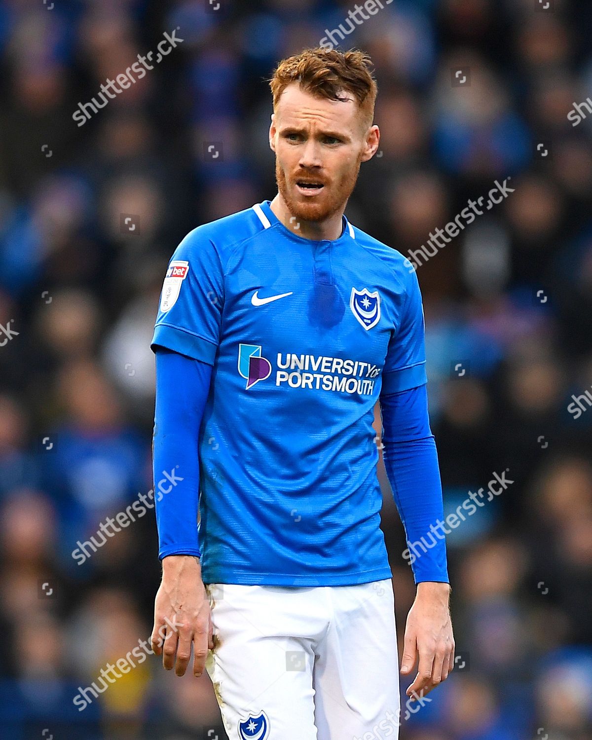 Tom Naylor Portsmouth During Portsmouth Vs Editorial Stock Photo ...