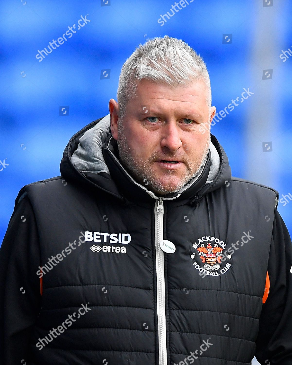Blackpool Manager Terry Mcphillips During Portsmouth Editorial Stock ...