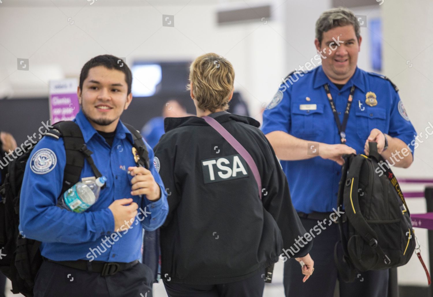 Tsa Officers Leaving Airport After Closing Editorial Stock Photo ...