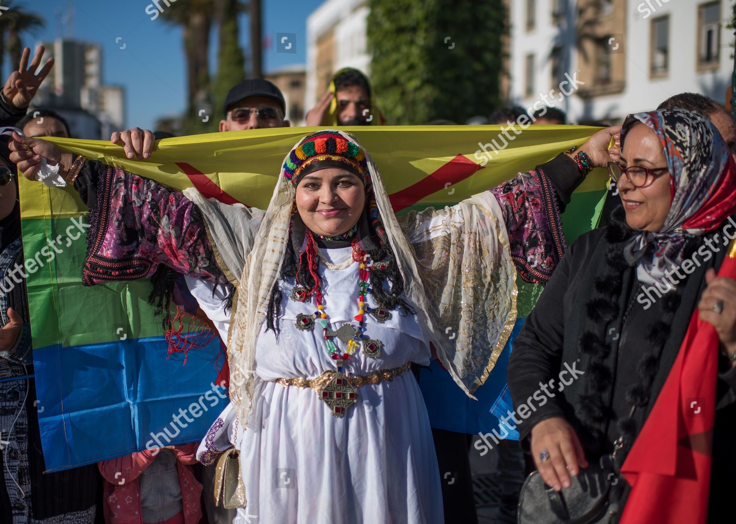 Amazigh Woman Wears Traditional Clothes On Editorial Stock Photo ...