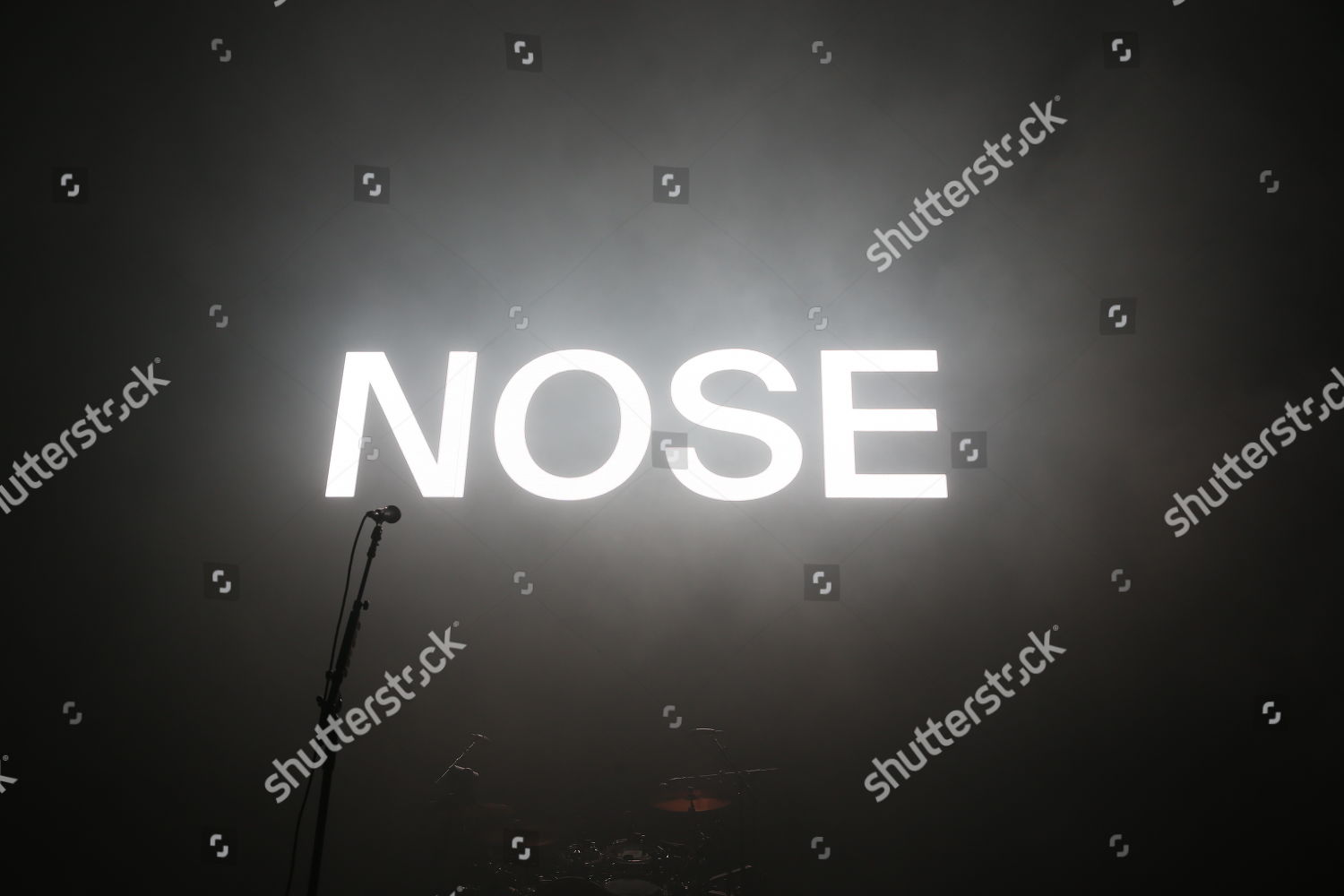 1975 Words On Backdrop Before Band Editorial Stock Photo - Stock Image ...