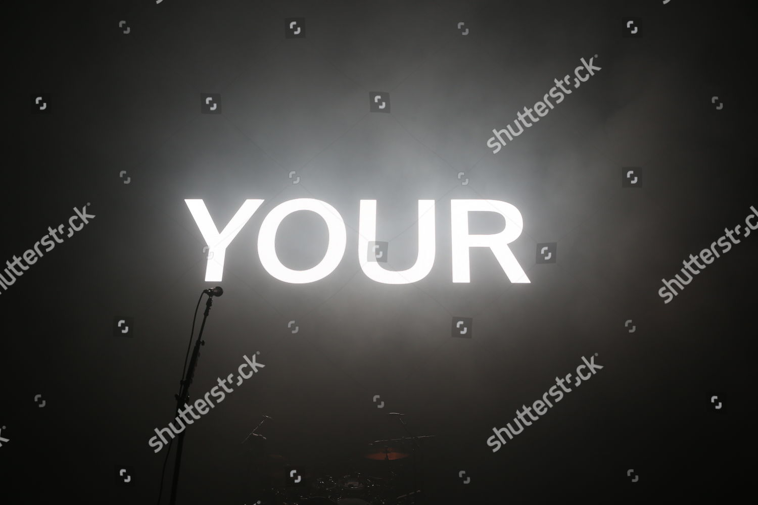 1975 Words On Backdrop Before Band Editorial Stock Photo - Stock Image ...