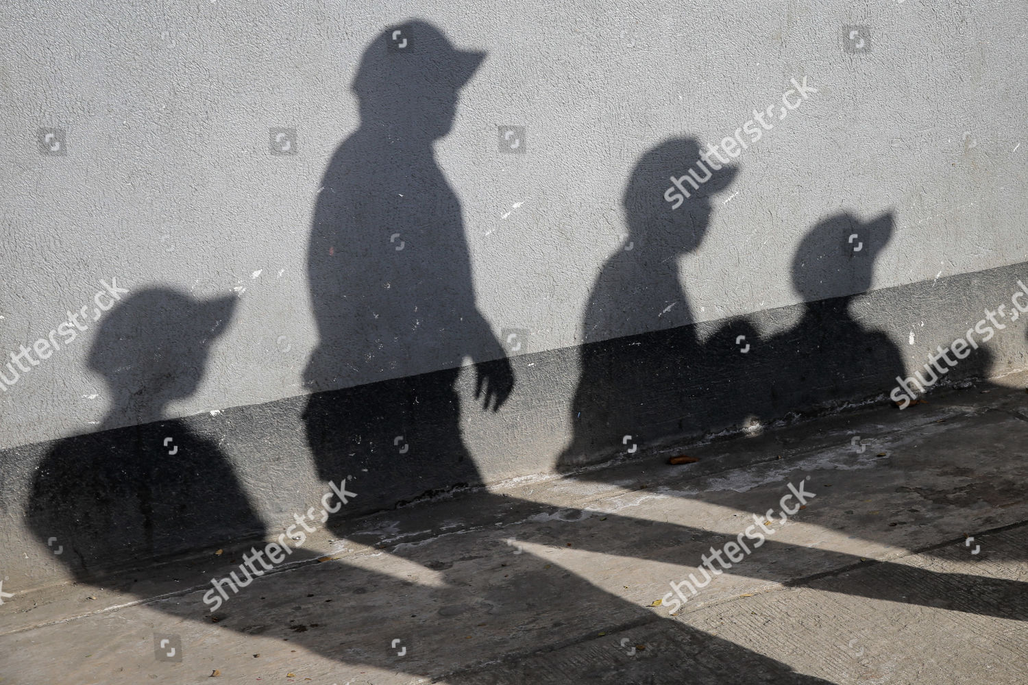 Shadows Policemen Patrolling Visible During Election Editorial Stock ...