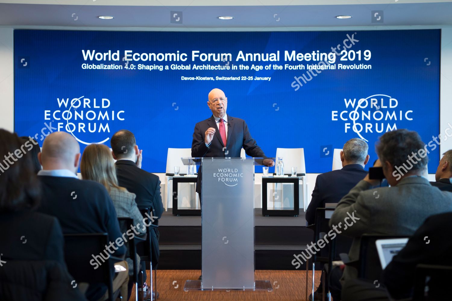 German Klaus Schwab Founder Executive Chairman Editorial Stock Photo ...