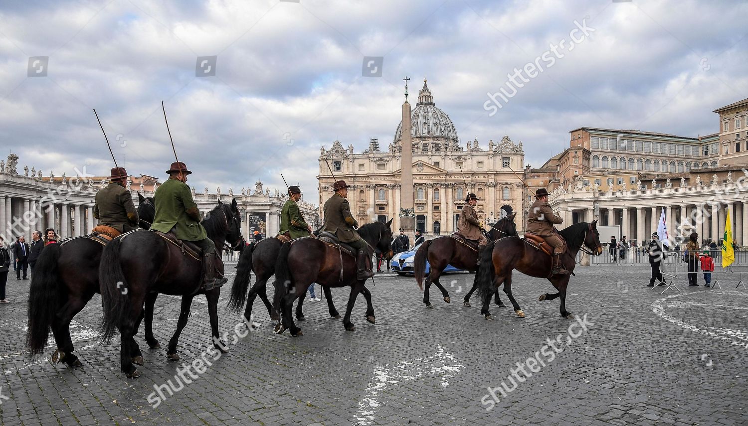Italian Butteri Cowboys Seen St Peters Editorial Stock Photo - Stock ...