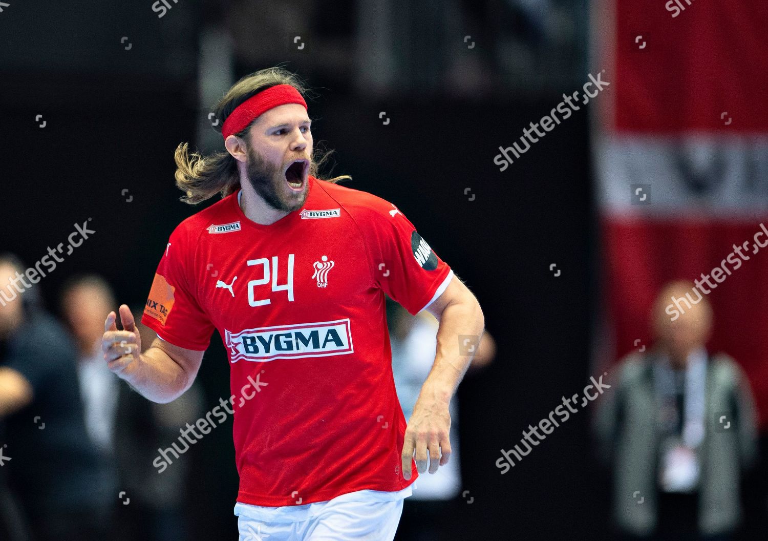 Mikkel Hansen Denmark Celebrates Score During Editorial Stock Photo ...