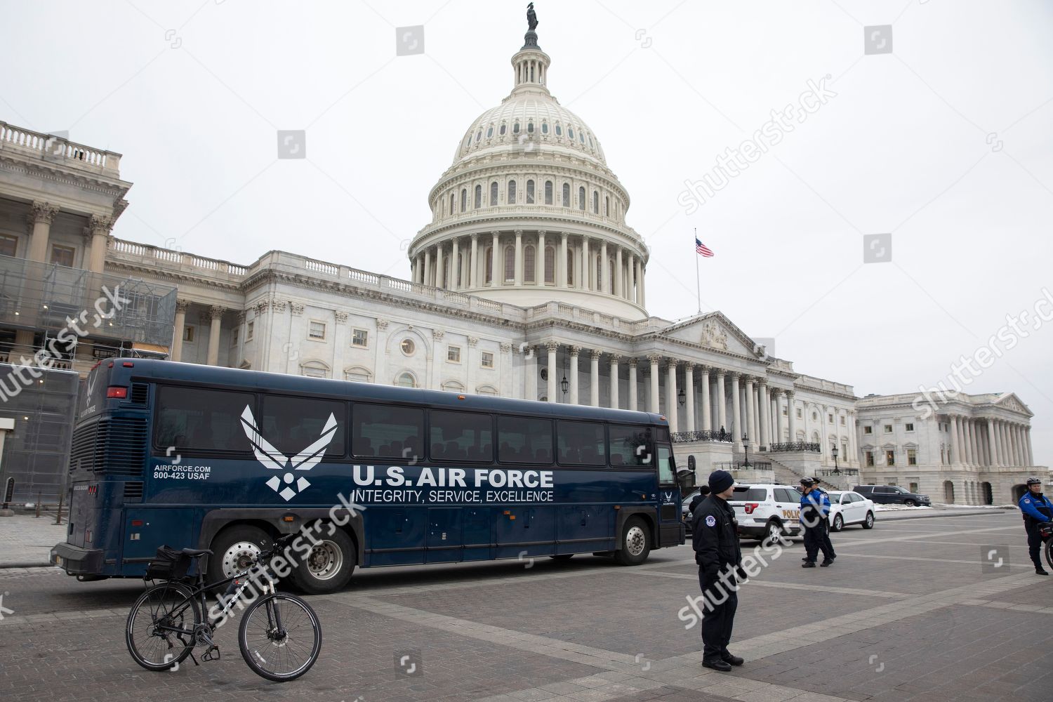 Us Air Force Bus Sits Parked Editorial Stock Photo - Stock Image ...