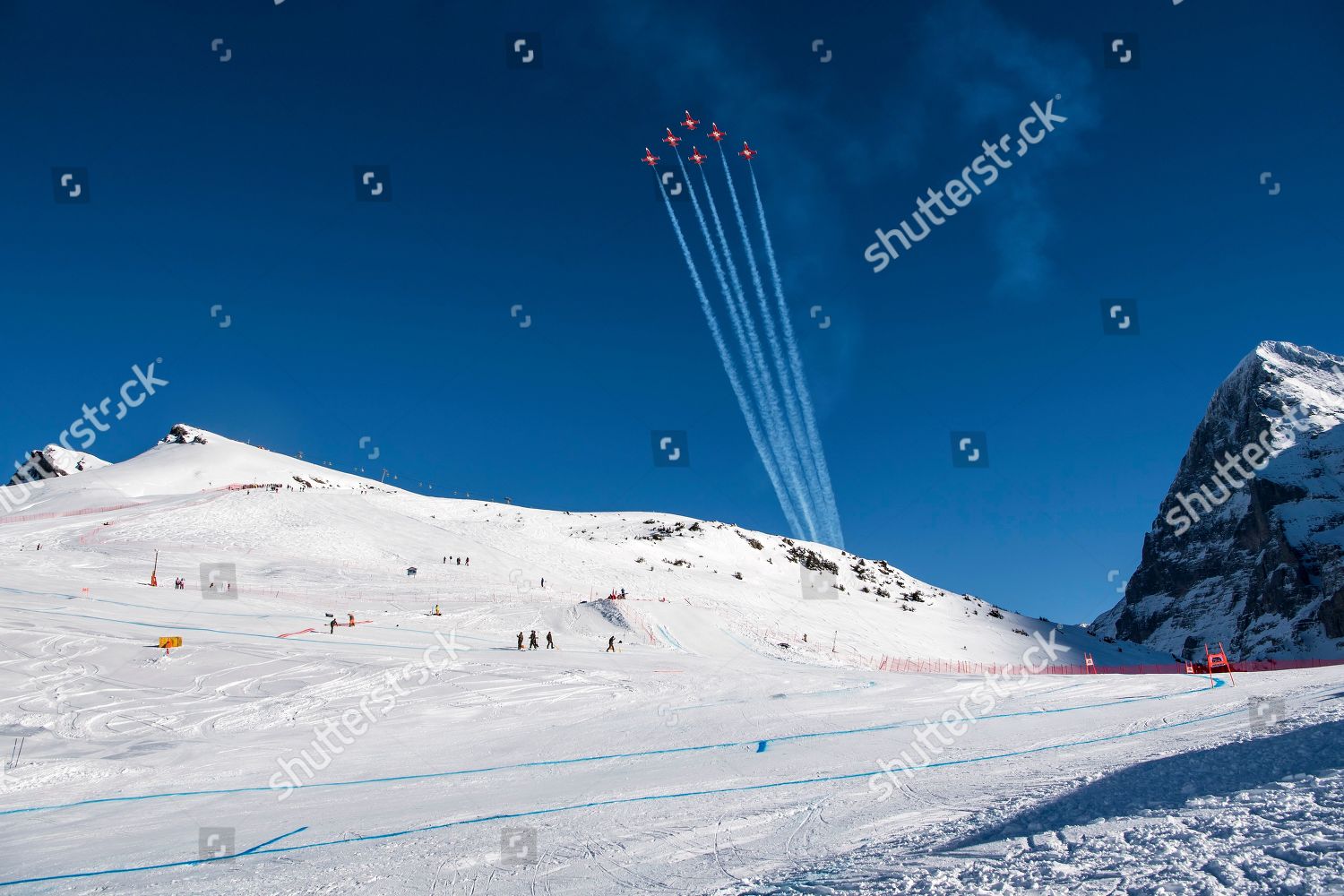 Swiss Air Force Patrouille Suisse Aerobatic Editorial Stock Photo ...