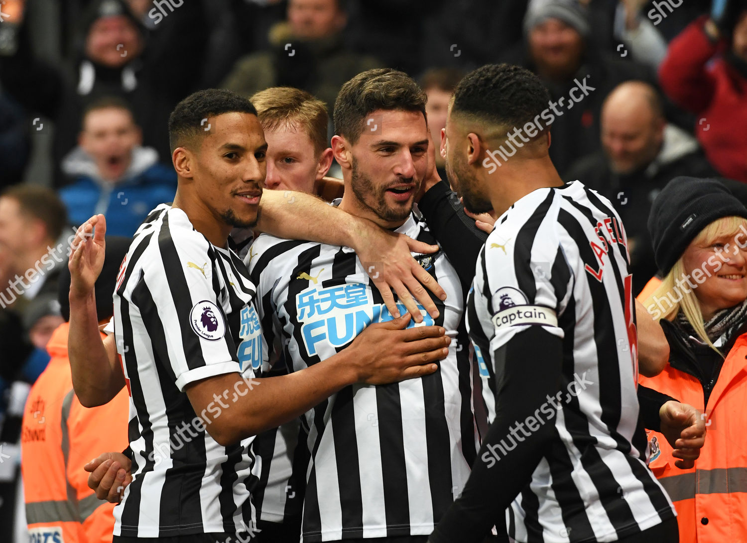Fabian Schar Newcastle United Celebrates Scoring Editorial Stock Photo ...