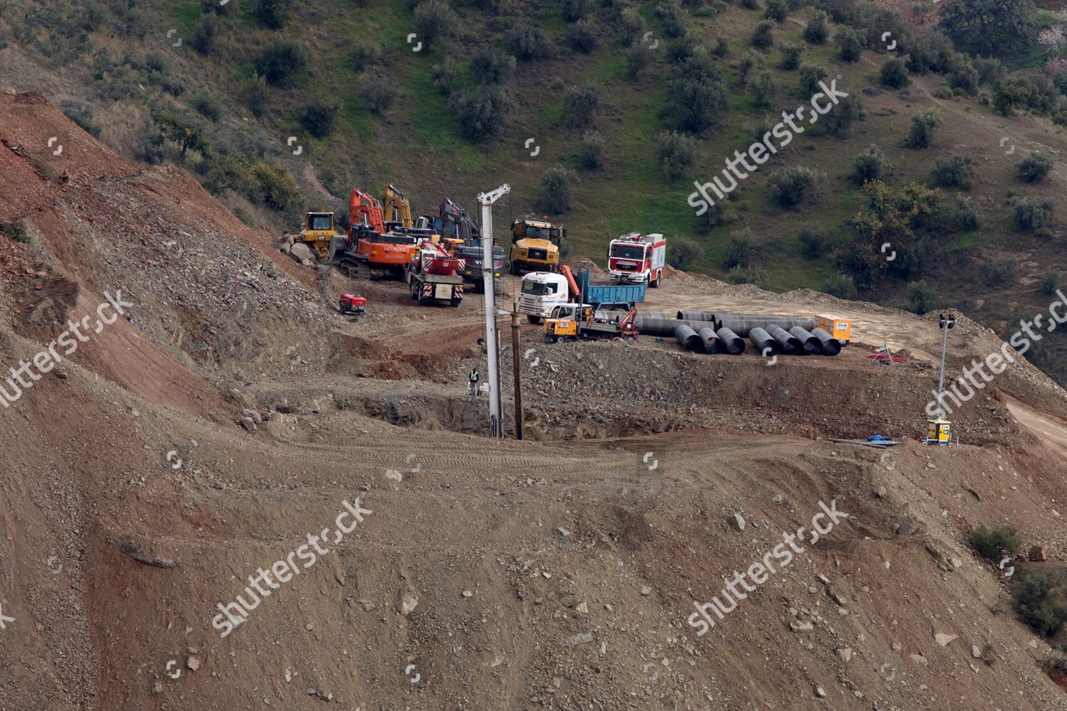 Excavation Works Continue Rescue Twoyears Old Editorial Stock Photo ...