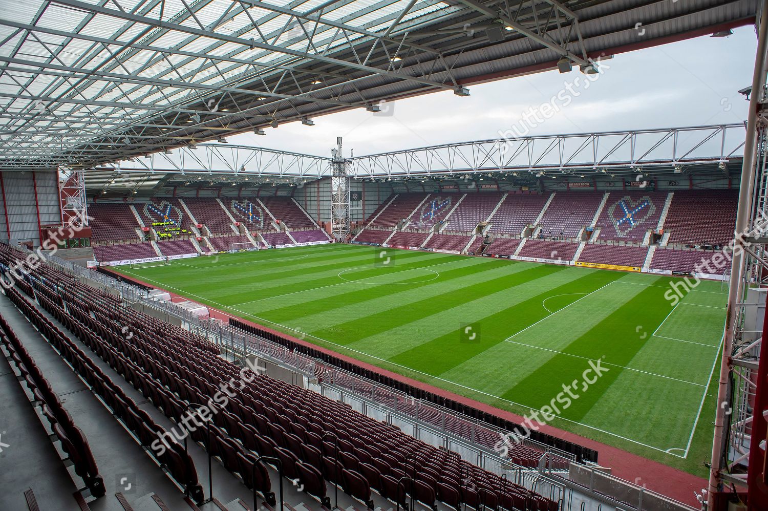 General View Inside Tynecastle Stadium Edinburgh Editorial Stock Photo ...