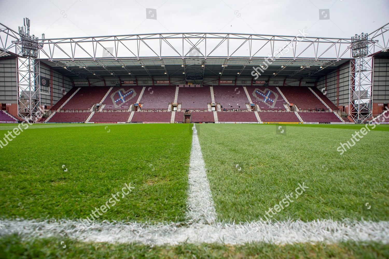 General View Inside Tynecastle Stadium Edinburgh Editorial Stock Photo ...