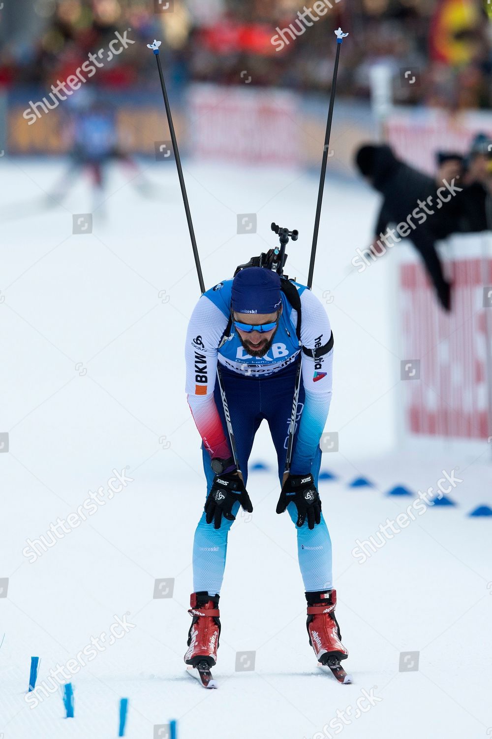 Benjamin Weger Switzerland Comes Finish Line Editorial Stock Photo ...
