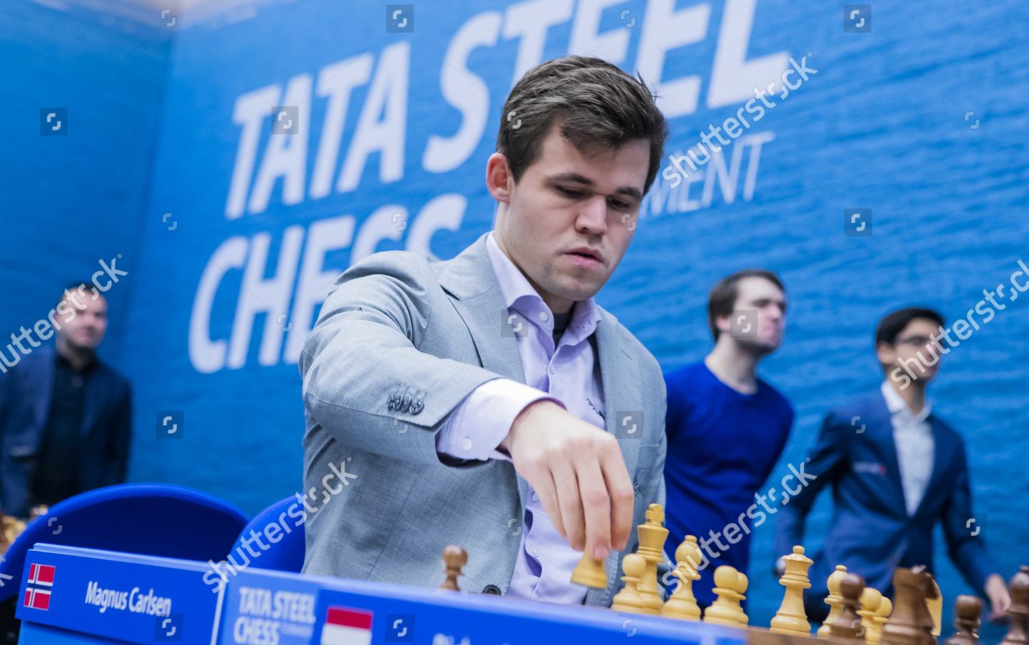 Norwegian Chess Master Magnus Carlsen Playing Editorial Stock Photo ...