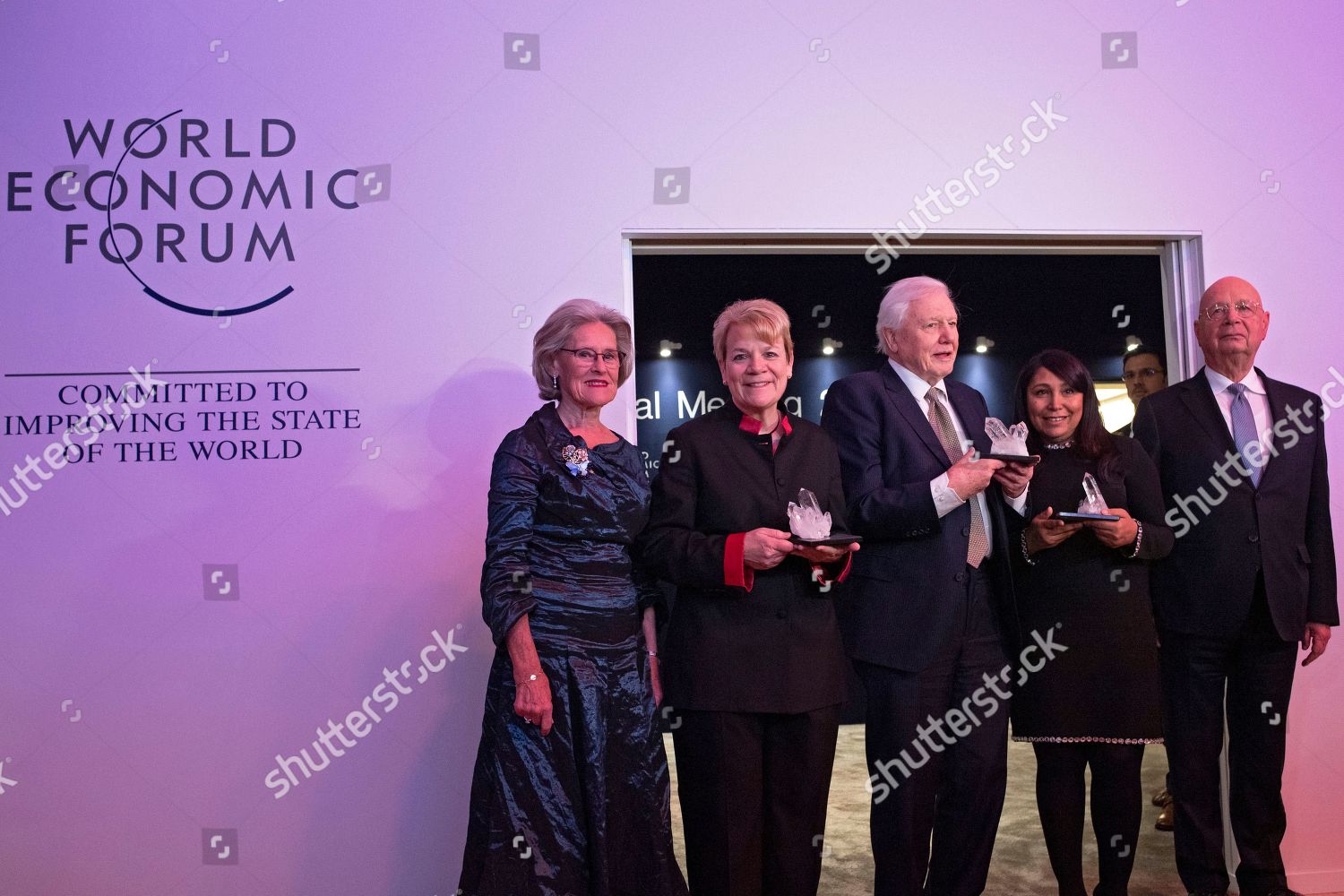 Lr German Hilde Schwab Chairperson Cofounder Editorial Stock Photo ...