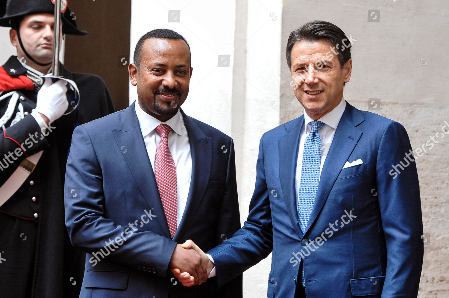 Ethiopian Premier Abiy Ahmed Italian Premier Editorial Stock Photo ...