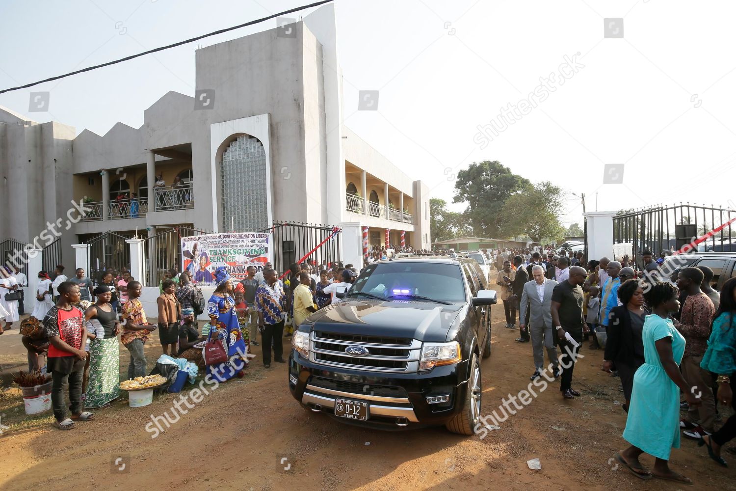 Liberians Attend Thanksgiving Service Mark His Editorial Stock Photo ...