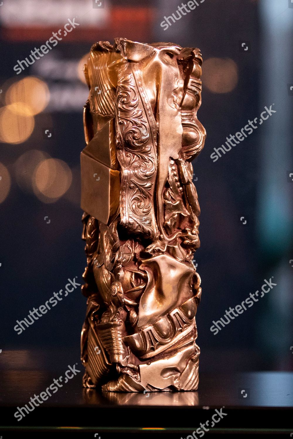 Cesar Award Trophy Displayed Prior Press Editorial Stock Photo - Stock ...