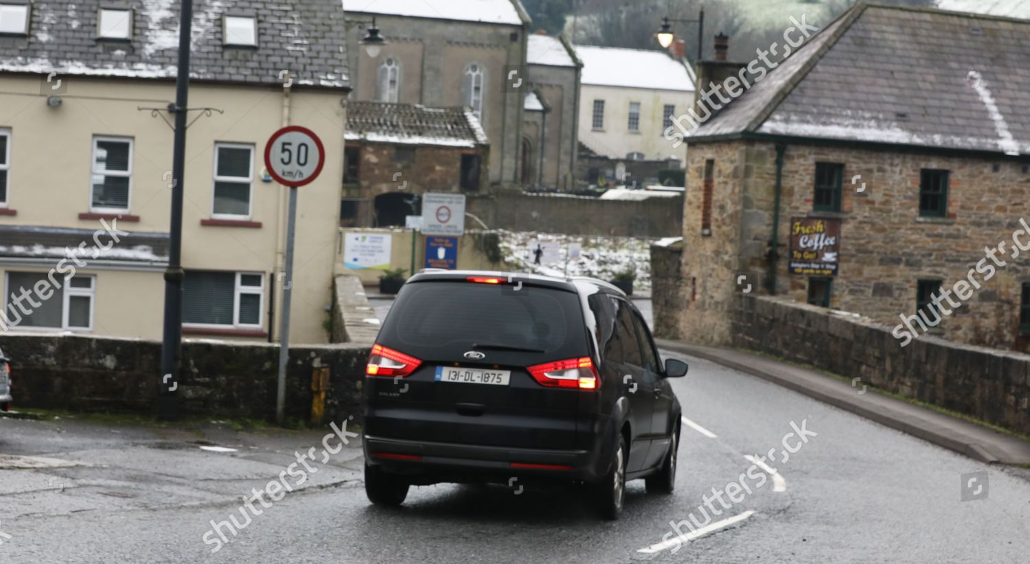 Car About Cross Into Pettigo Village Editorial Stock Photo - Stock ...
