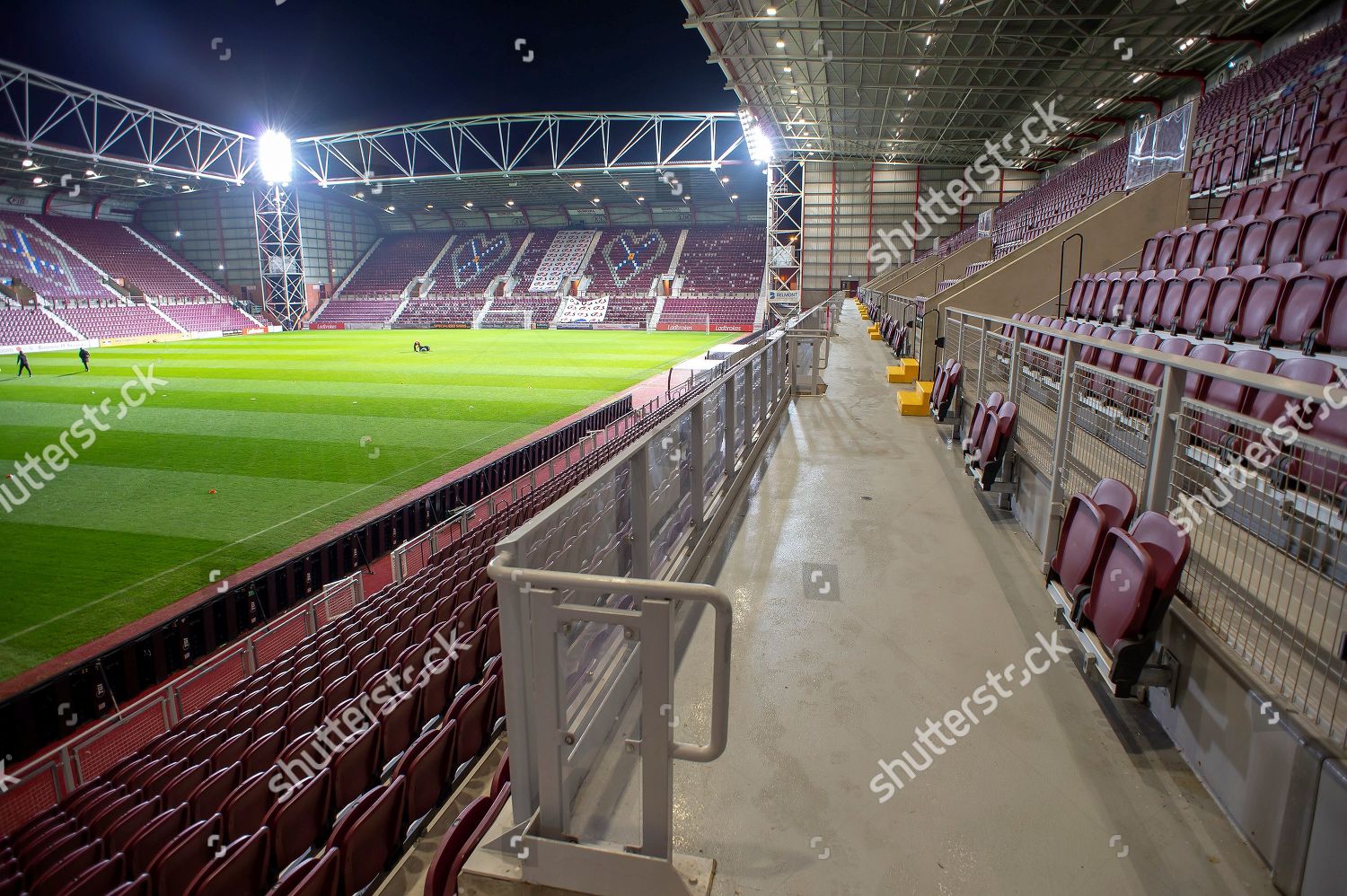 General View Inside Tynecastle Stadium Edinburgh Editorial Stock Photo ...