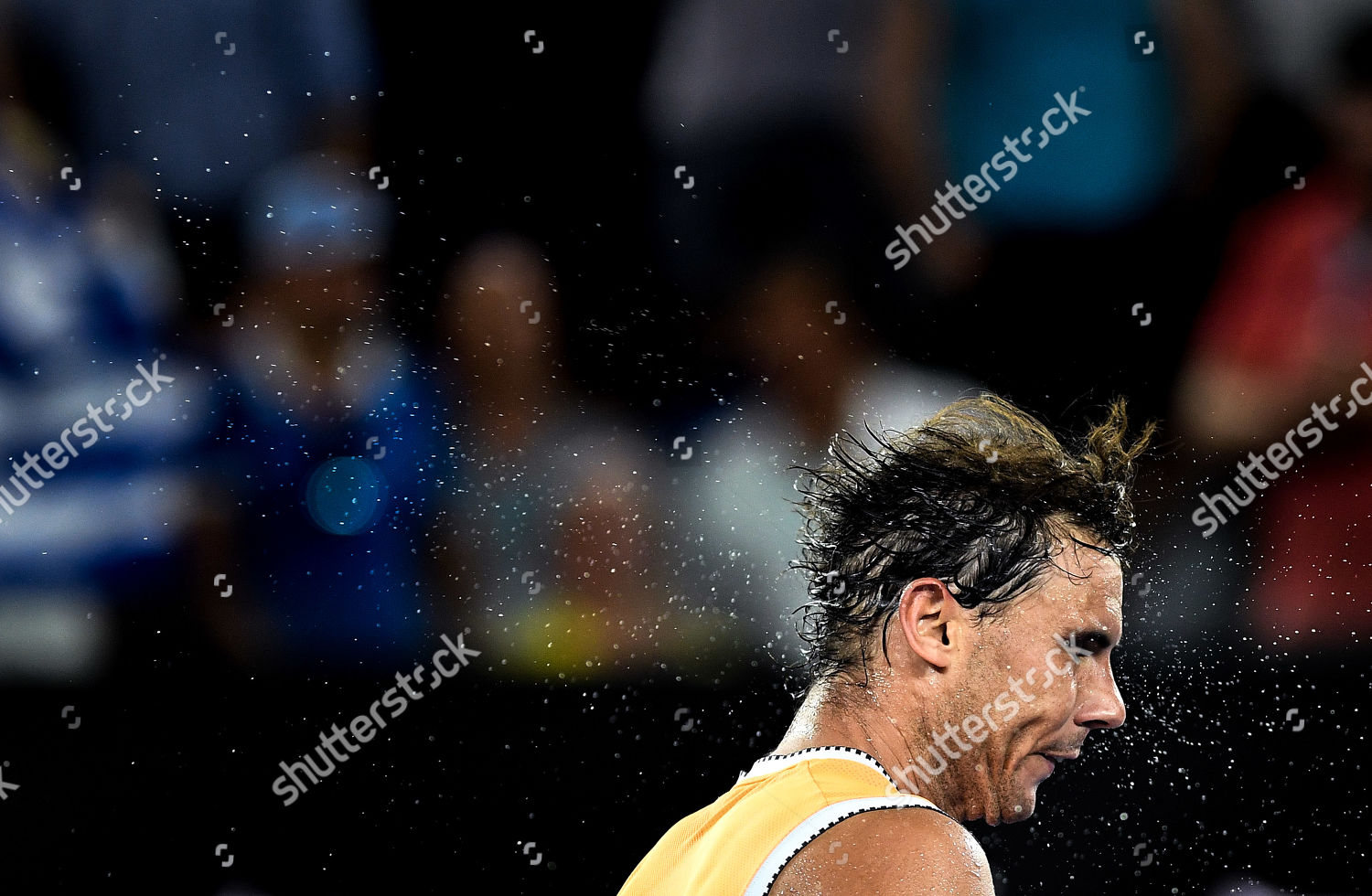 Sweat Flying Rafael Nadal He Shakes Editorial Stock Photo - Stock Image ...