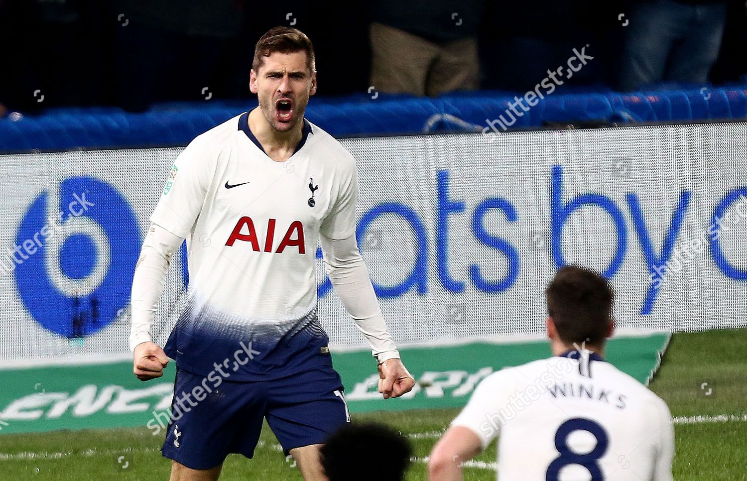 Fernando Llorente Tottenham Hotspur Celebrates Scoring Editorial Stock ...