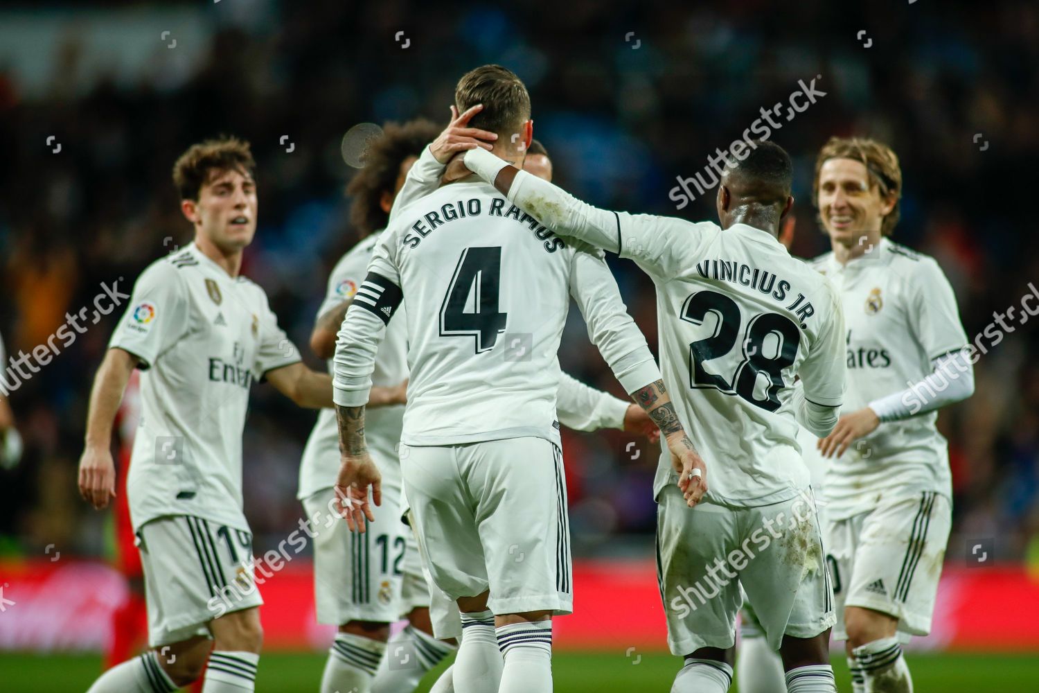 Sergio Ramos Real Madrid Celebrates Goal Editorial Stock Photo - Stock ...