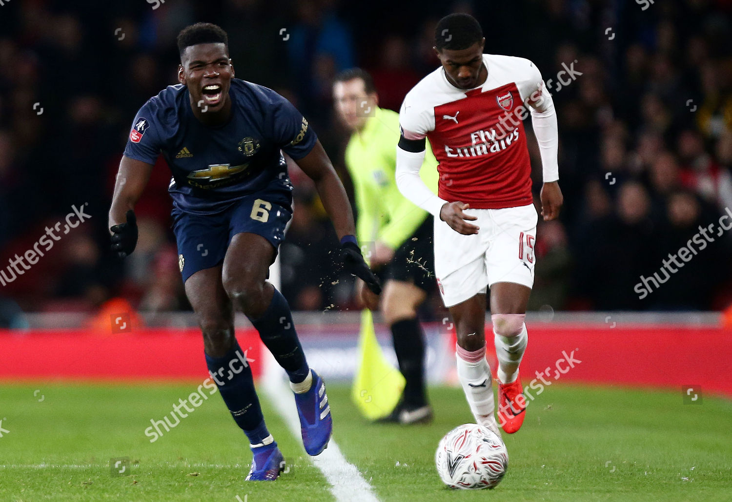 Paul Pogba Manchester United Appears Frustrated Editorial Stock Photo ...