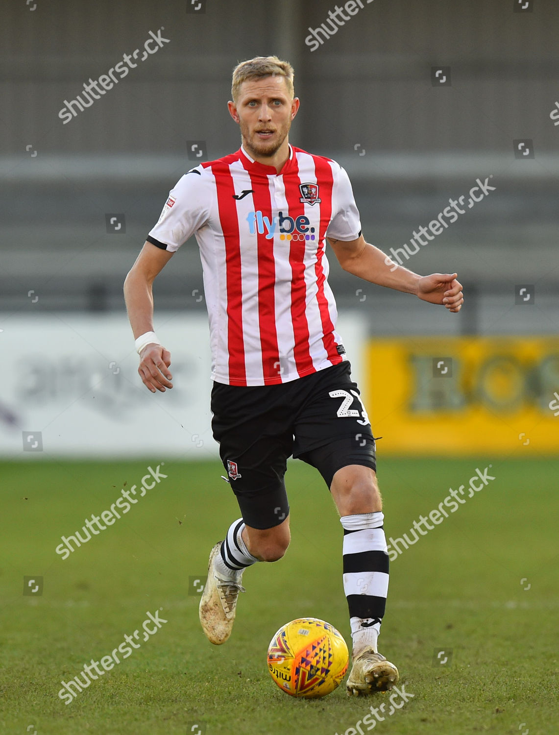 Dean Moxey 21 Exeter City During Editorial Stock Photo - Stock Image ...