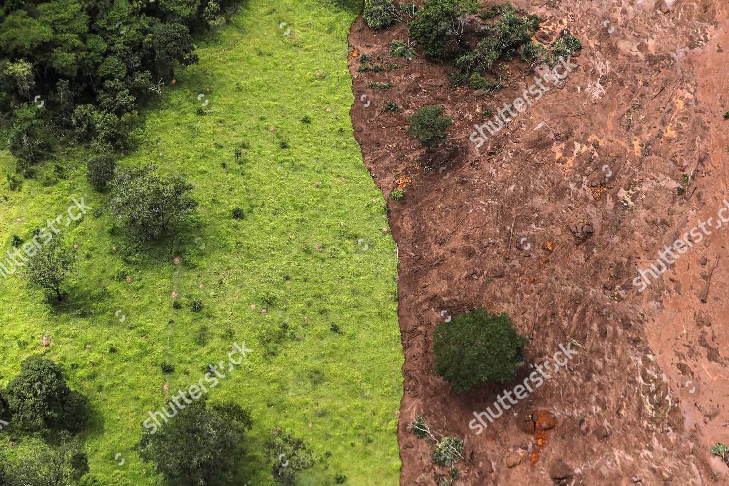 Aerial View Over Mud Waste Disaster Editorial Stock Photo - Stock Image ...