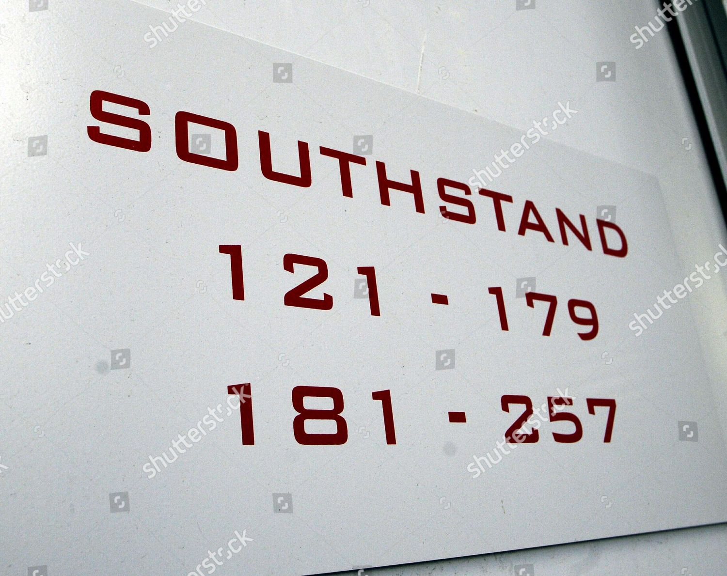 Highbury Stadium Square Directional Sign London Editorial Stock Photo ...