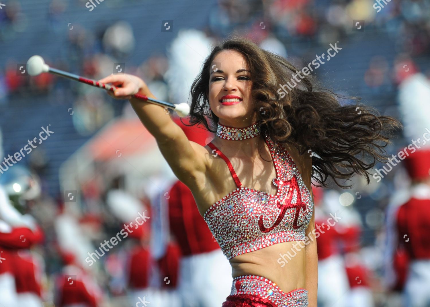 Alabama Crimson Tide Dance Team Performs Editorial Stock Photo - Stock ...