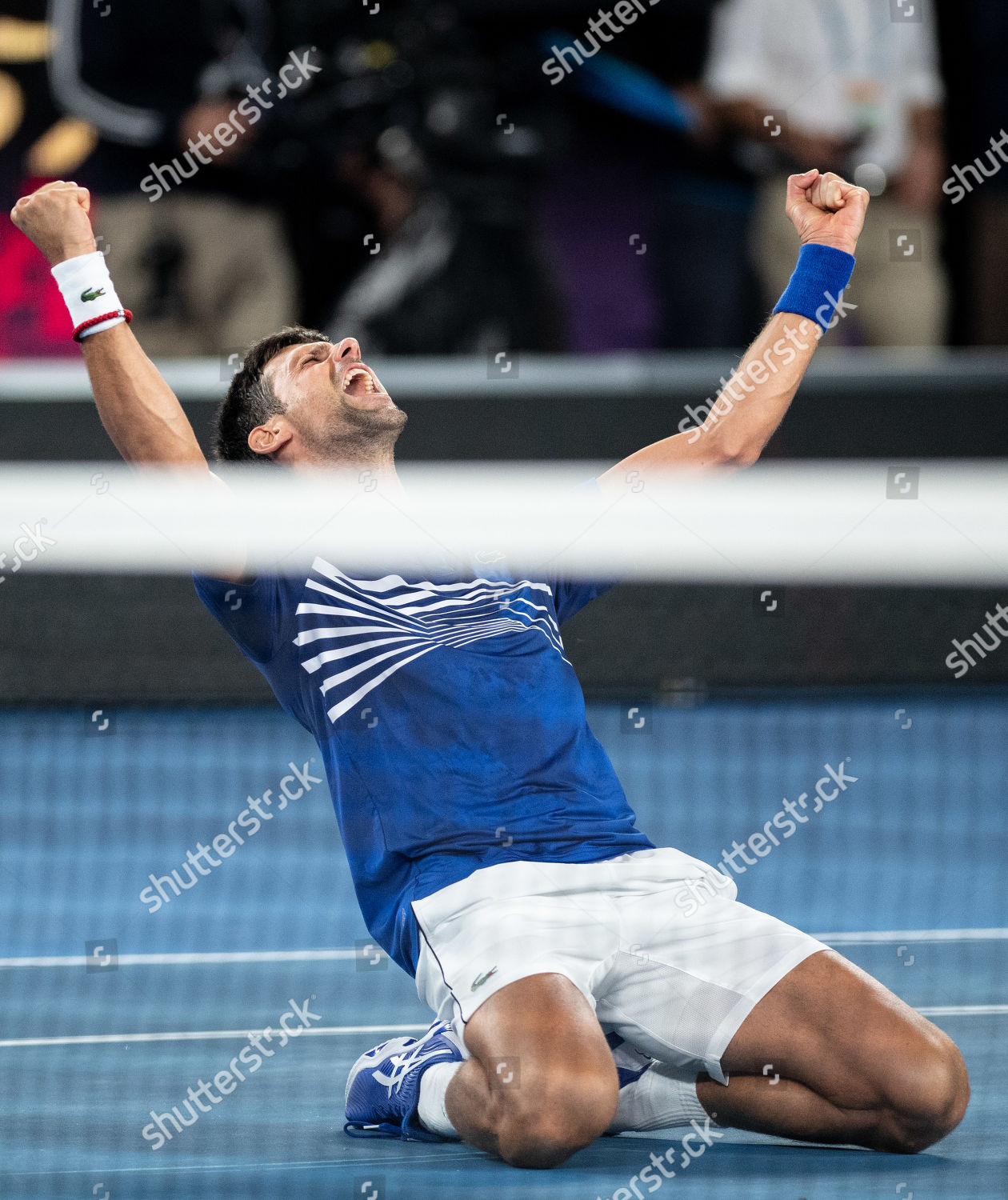 Novak Djokovic Celebrating Victory After Winning Editorial Stock Photo ...