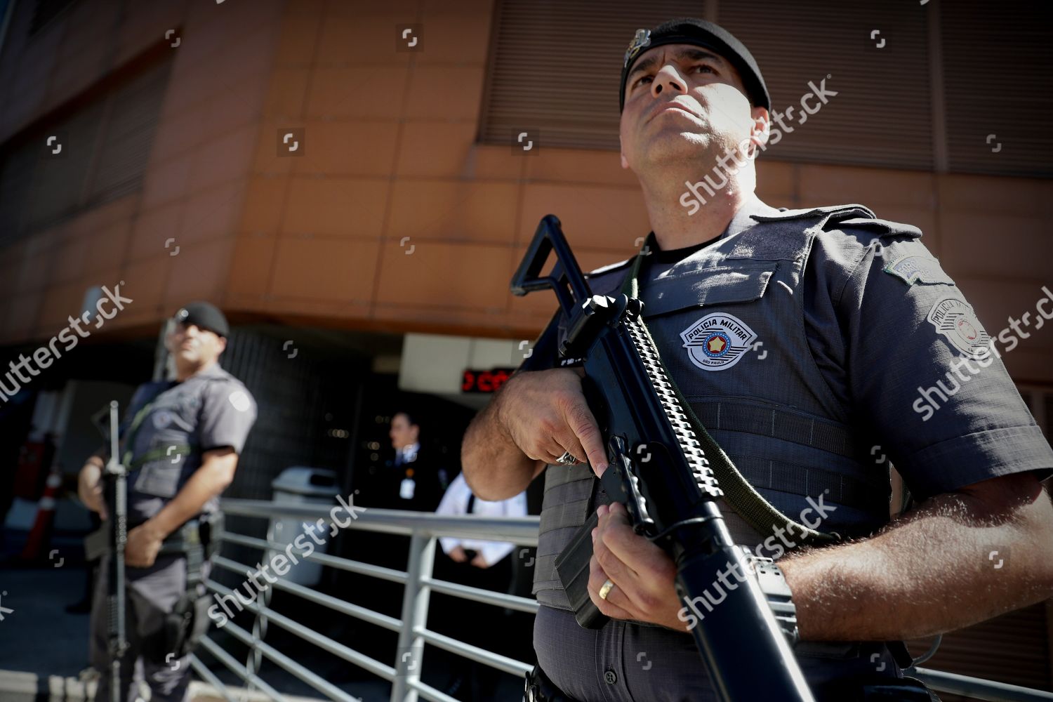 Members Police Stand Guard Surroundings Israelite Editorial Stock Photo ...