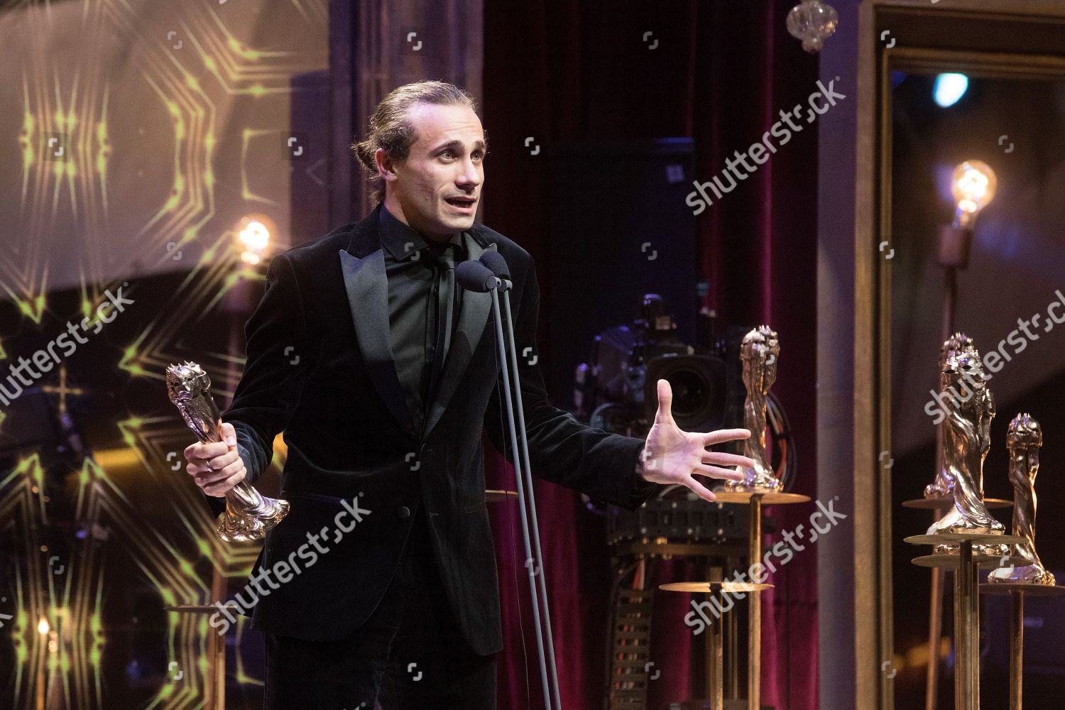 Oriol Pla Receives Best Secondary Actor Editorial Stock Photo - Stock ...